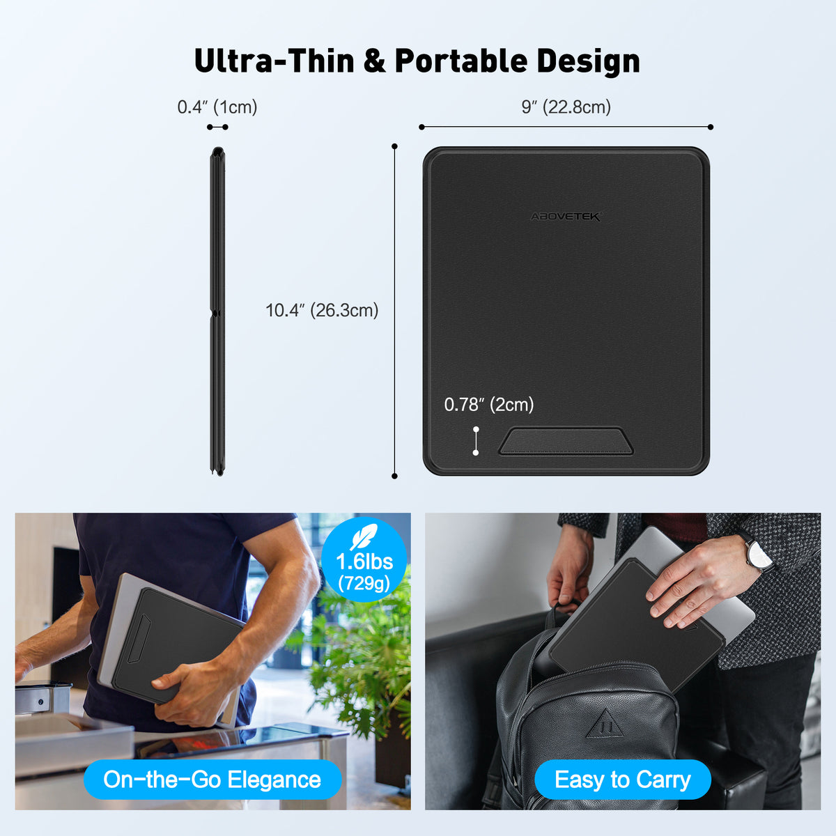 2-in-1 Ultra-Sleek Portable Laptop Stand (LS-1) – AboveTEK.com