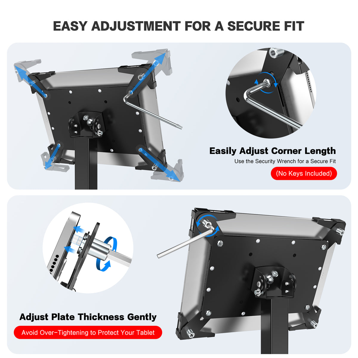 AboveTEK Anti-Theft Tablet Kiosk Floor Stand (TH-628) – AboveTEK.com