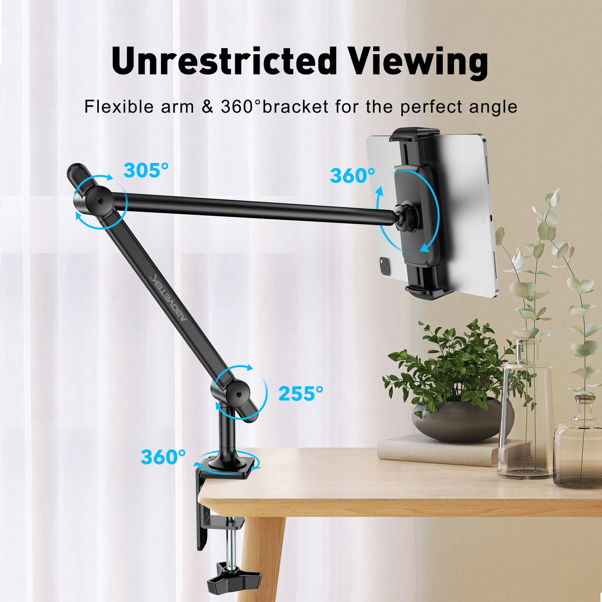 Long Arm Tablet Phone Stand Mount (TS-388B/W) – AboveTEK.com